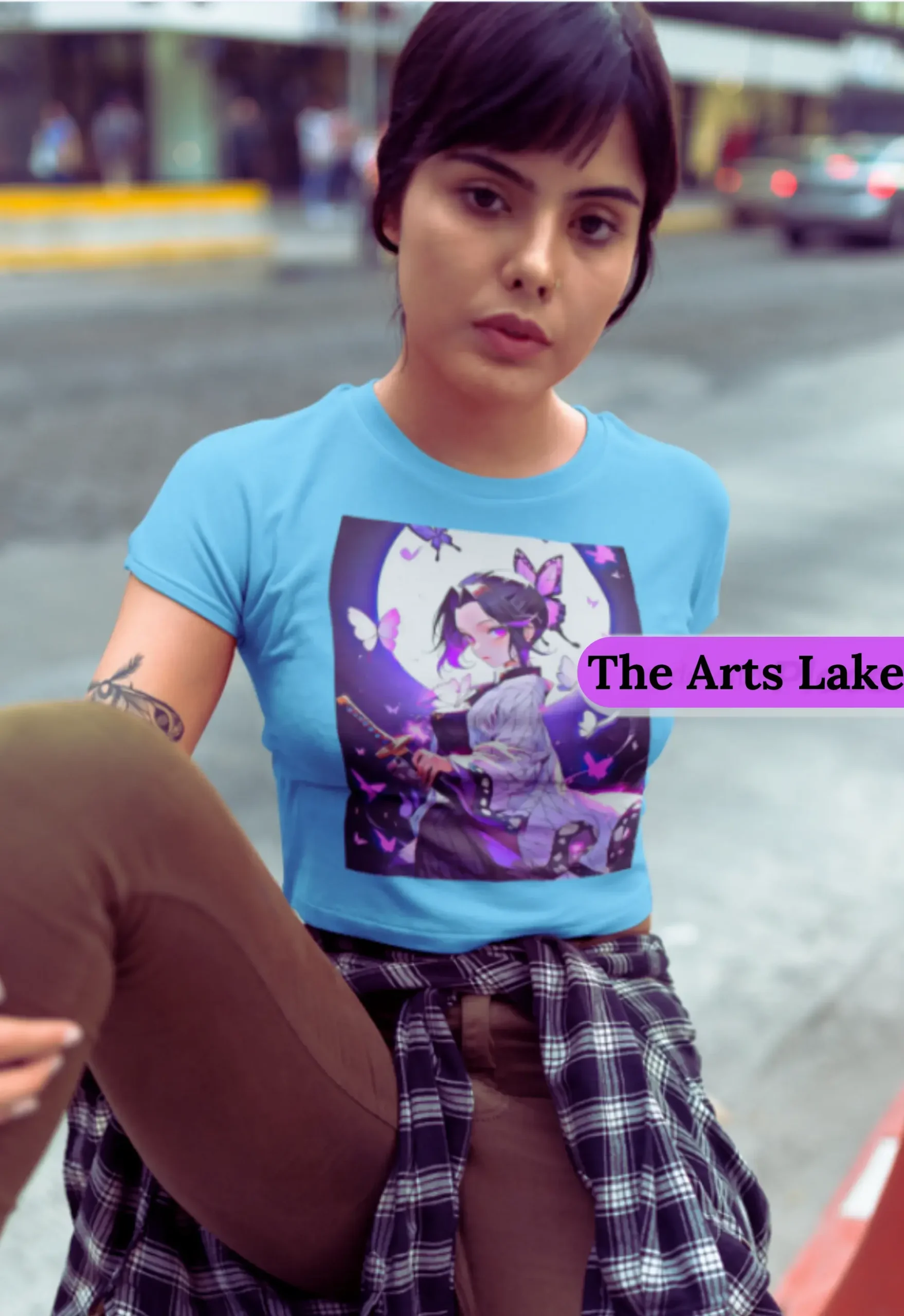Shinobu Kocho Demon Slayer Crop Top - The Arts Lake